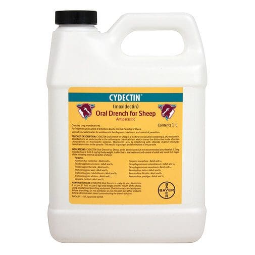 Home / Livestock / Goats & Sheep / Dewormers / CYDECTIN SHEEP DRENCH 4L