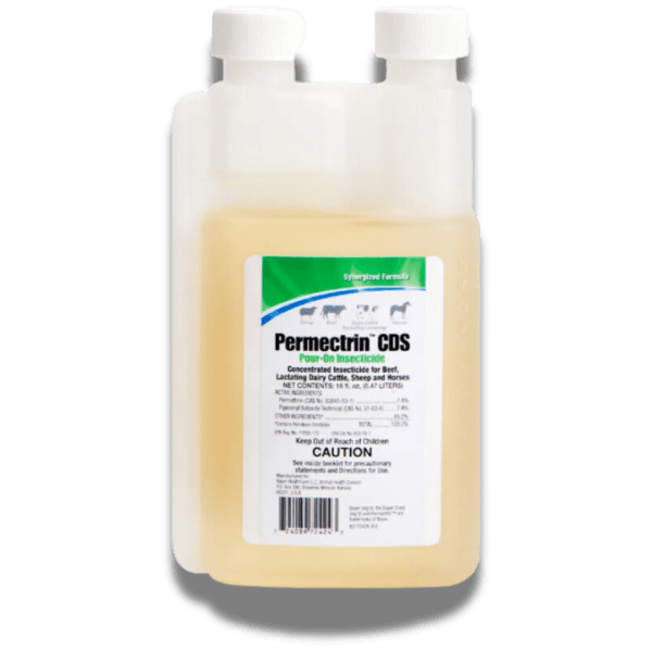 Permectrin CDS Pour-On Insecticide contains a synergized formula for ...